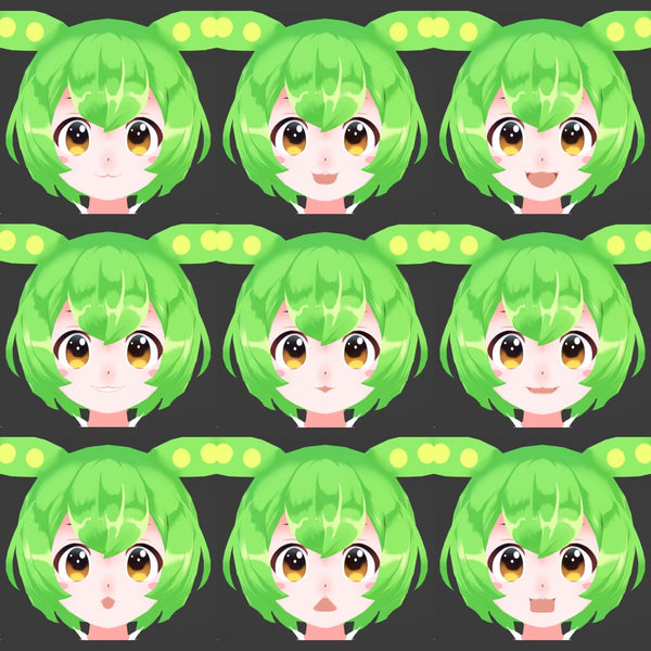 3Dモデル（MMDモデル、VRM、VRChatアバター）ずんだもん（人型） – 東北ずん子・ずんだもん公式ショップ